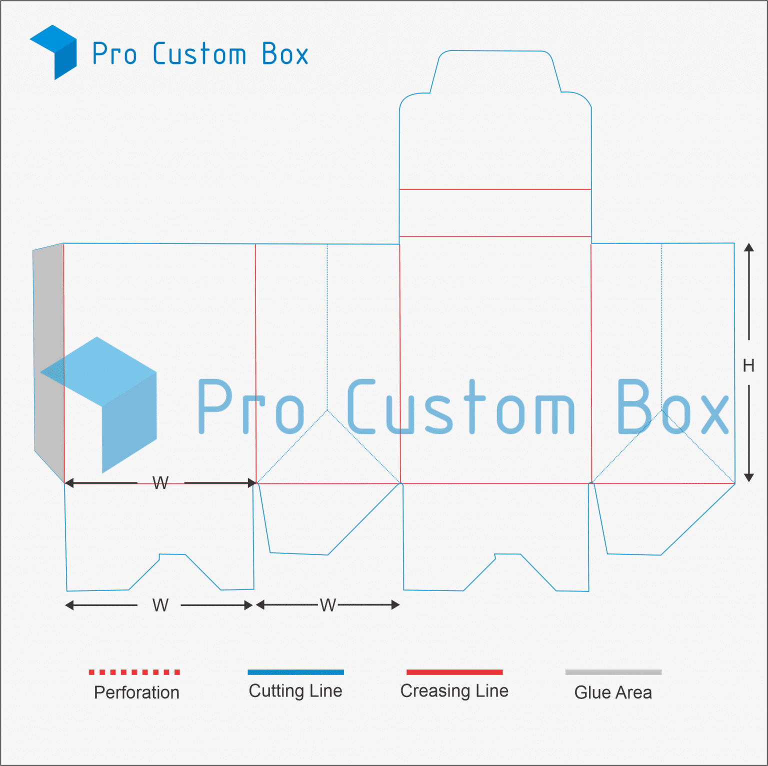 Custom Bag Shaped Box Auto Bottom - Pro Custom Box