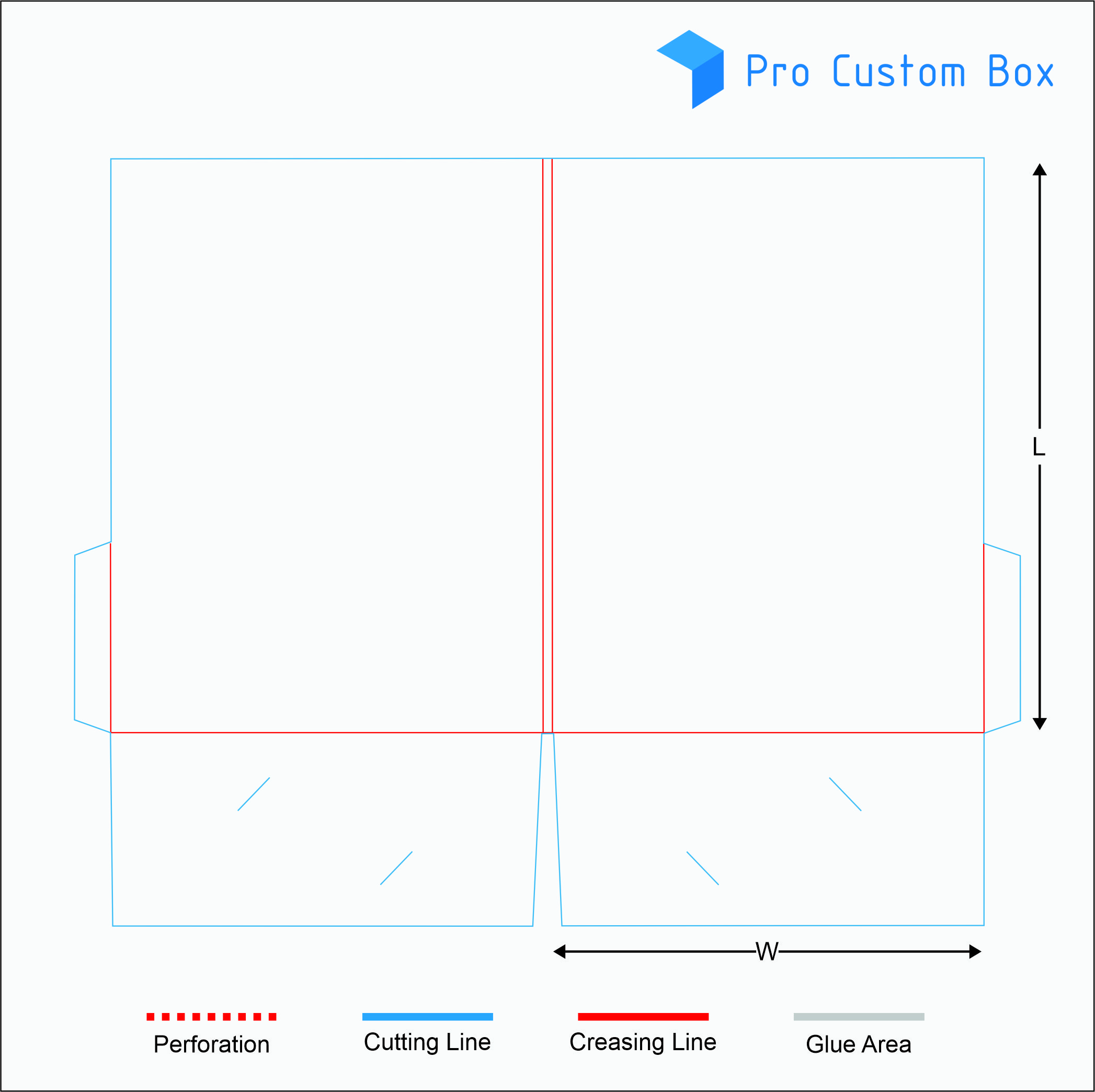 Pocket Folder With Business Card Slits - Pro Custom Box