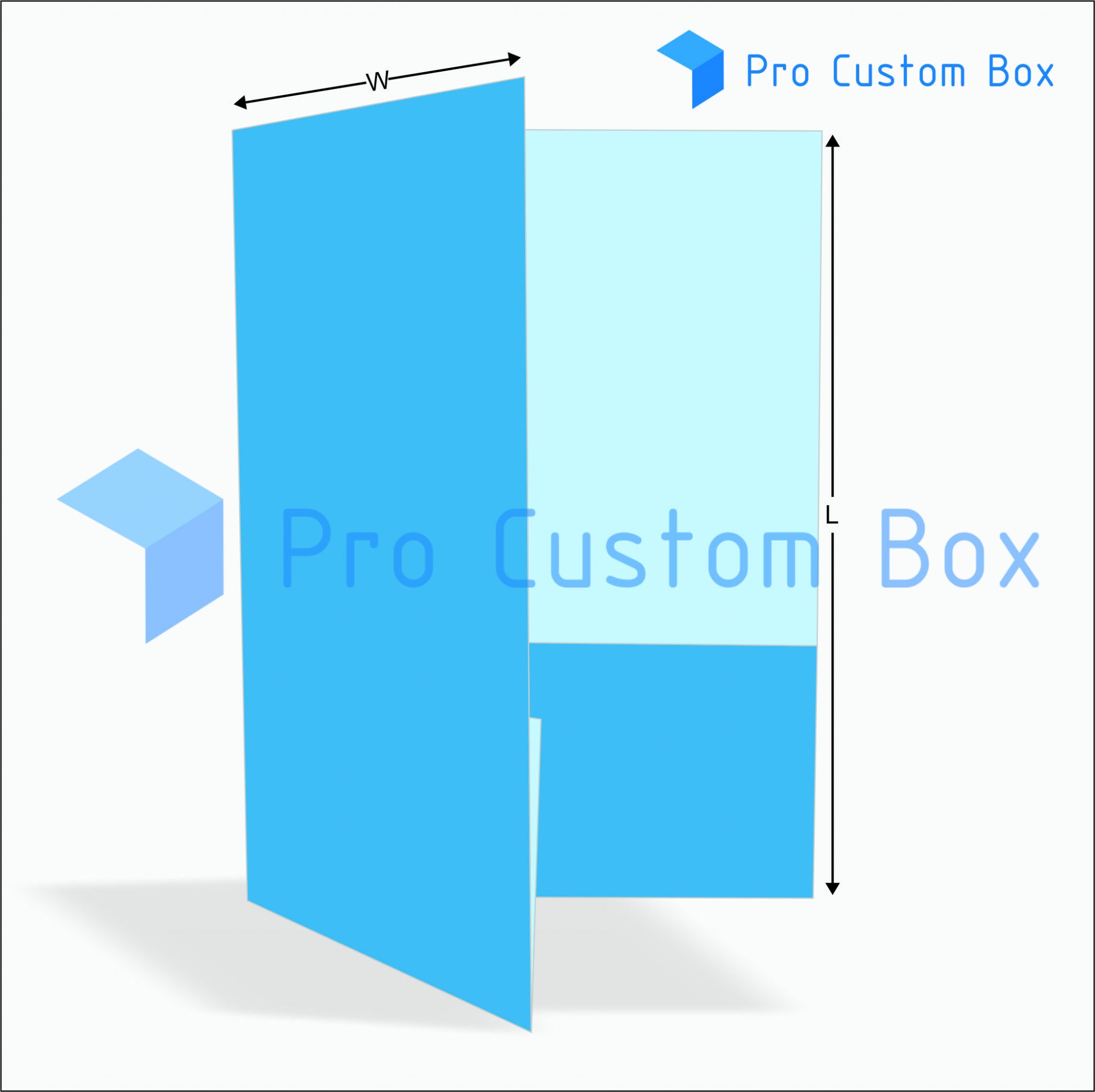 Pocket Folder With Business Card Slits - Pro Custom Box
